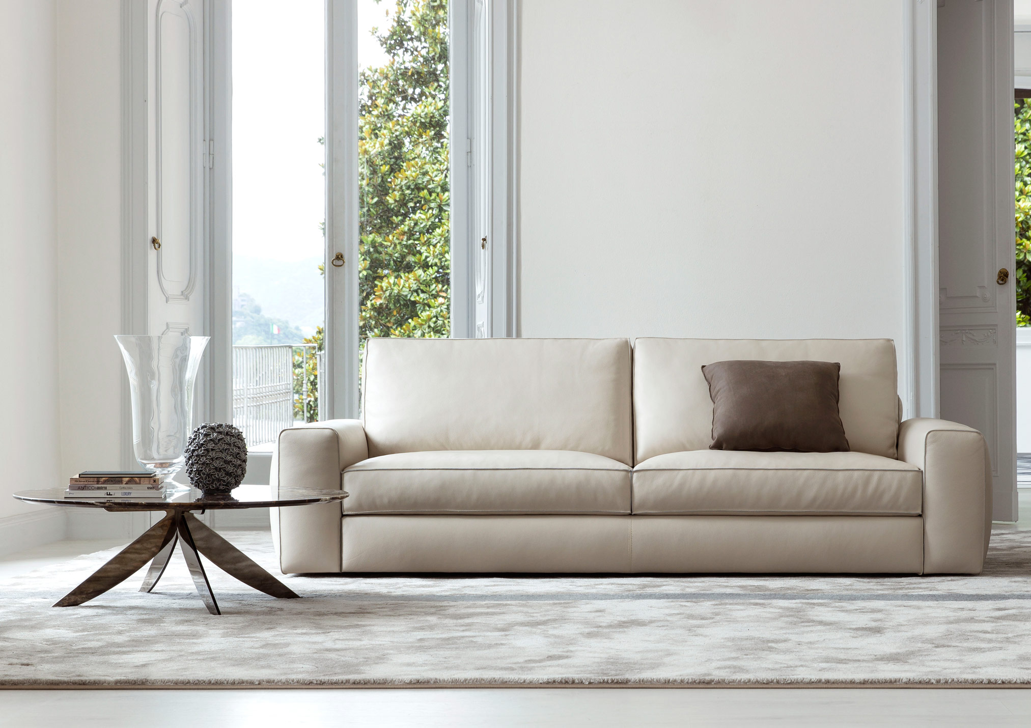 Divano Moderno Joey in Pelle - Berto Salotti